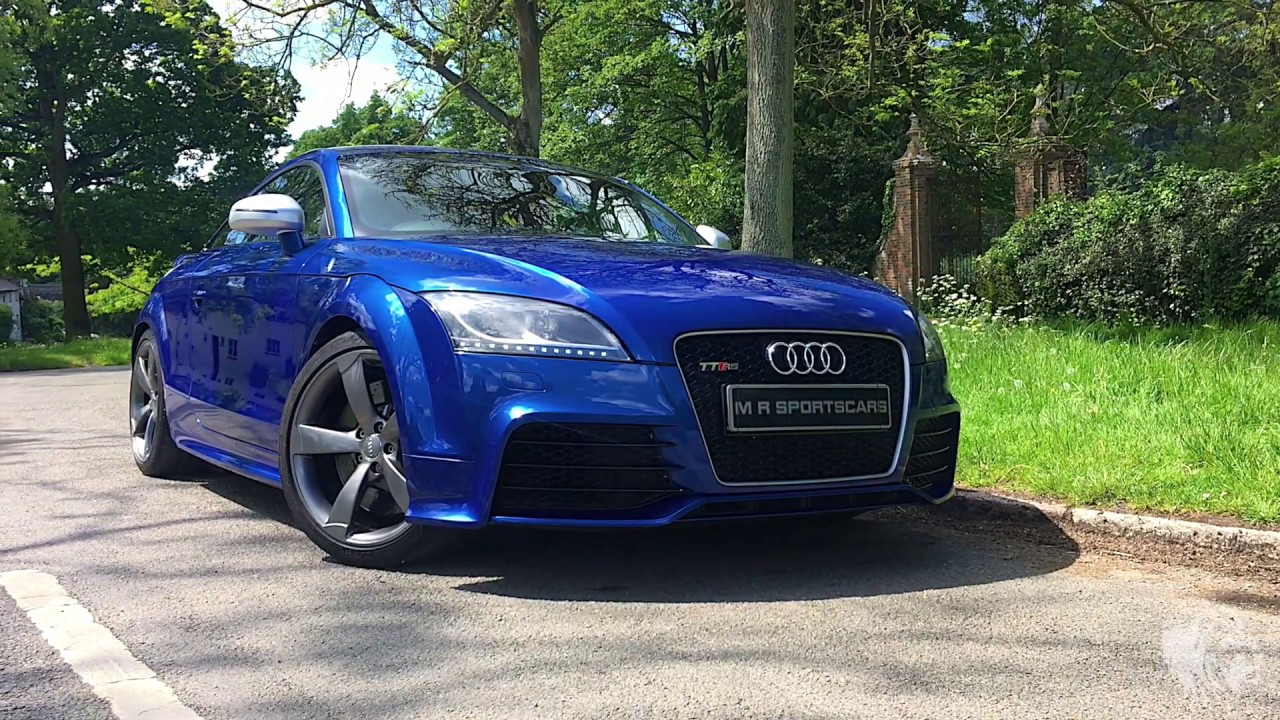 Audi TTRS Manual Sepang Blue Recaro Wingback Seats For Sale UK - YouTube