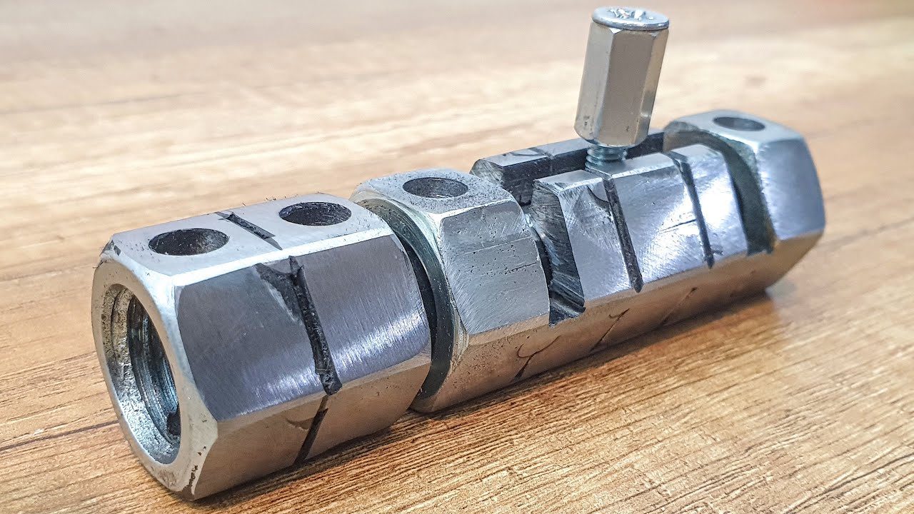 Craft a Unique DIY Door Latch with Just Bolts and Nuts - YouTube