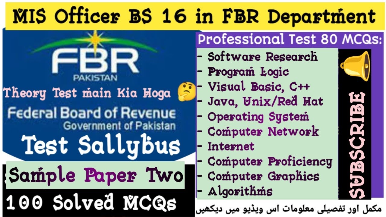 MIS Sample Paper Two | MIS Test Pattern | MIS Test Sallybus | MIS ...