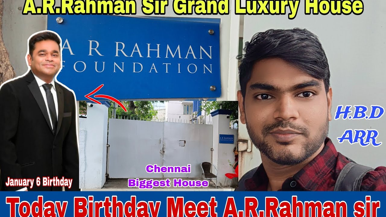 💥Birthday Meet-up For😍A.R.Rahman sir Chennai Biggest House #arrahman # ...