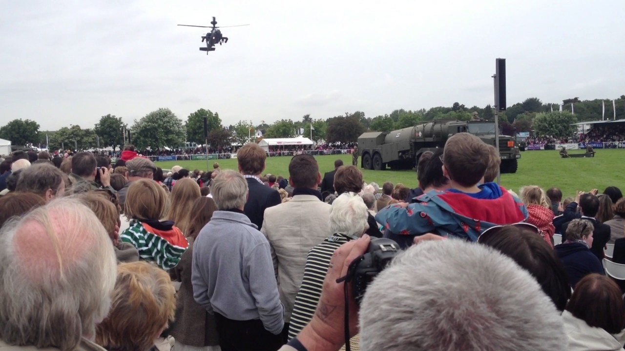 Apache display by the army Suffolk Show - YouTube