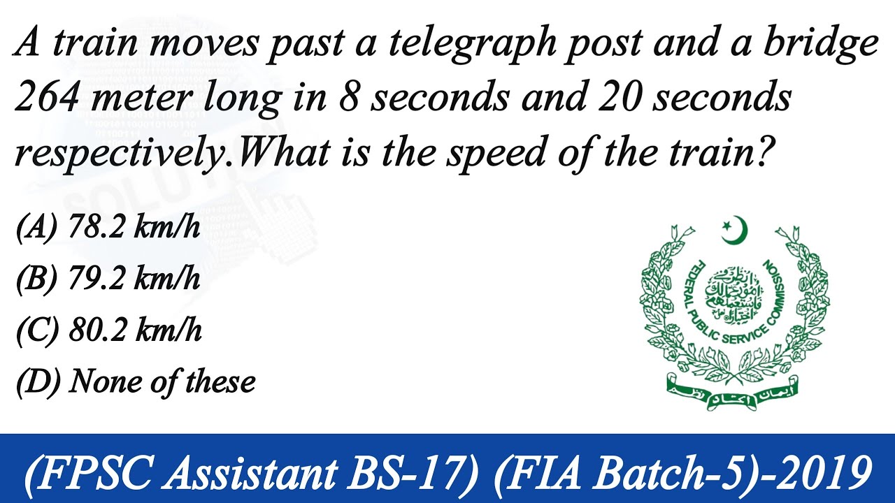 A train moves past a telegraph post and a bridge 264 meter long in 8 ...