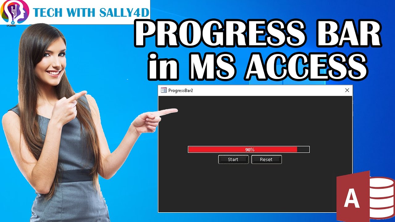 MS Access Tutorial: How to make a Progress Bar in MS ACCESS | MS ACCESS ...