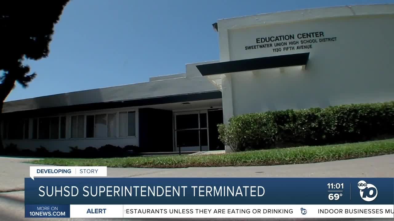 SUHSD superintendent terminated - YouTube