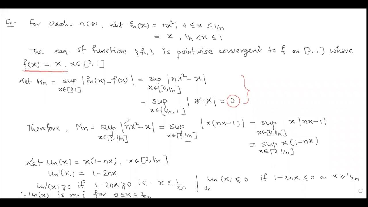 Sequence of Functions || Real Analysis || Lecture 7 || - YouTube