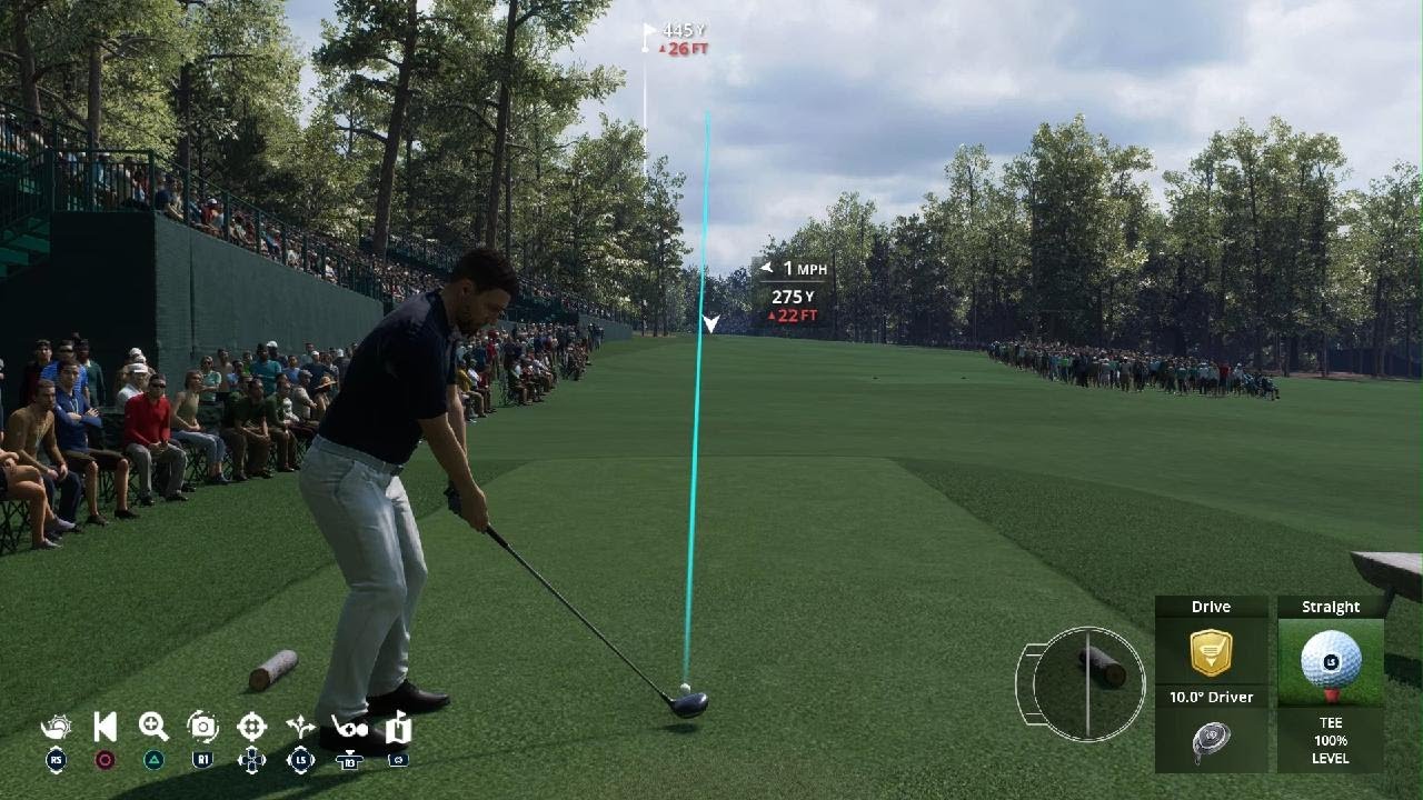 Augusta National -Back 9- PGA Tour - YouTube