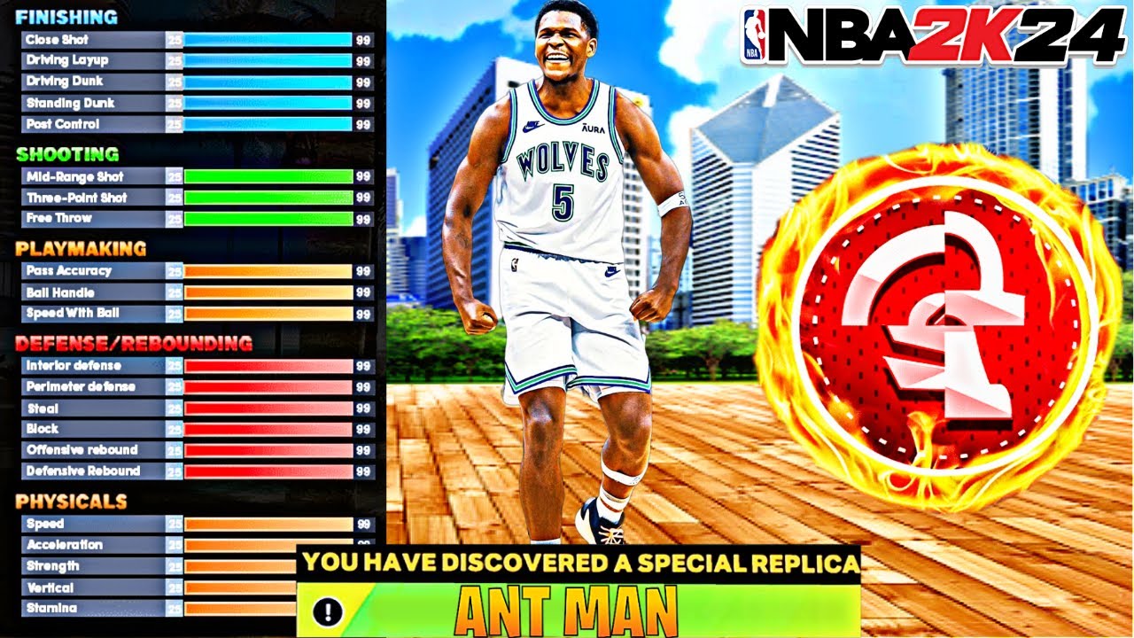 ANTHONY EDWARDS SLASHER BUILD is BREAKING NBA 2K24 - YouTube