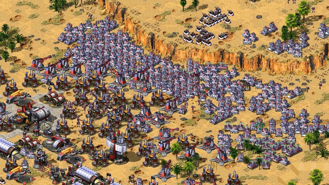 Red Alert 2 | Extra Hard Ai | 7 Vs 1 | Dusty Avalanche Map | France Vs ...