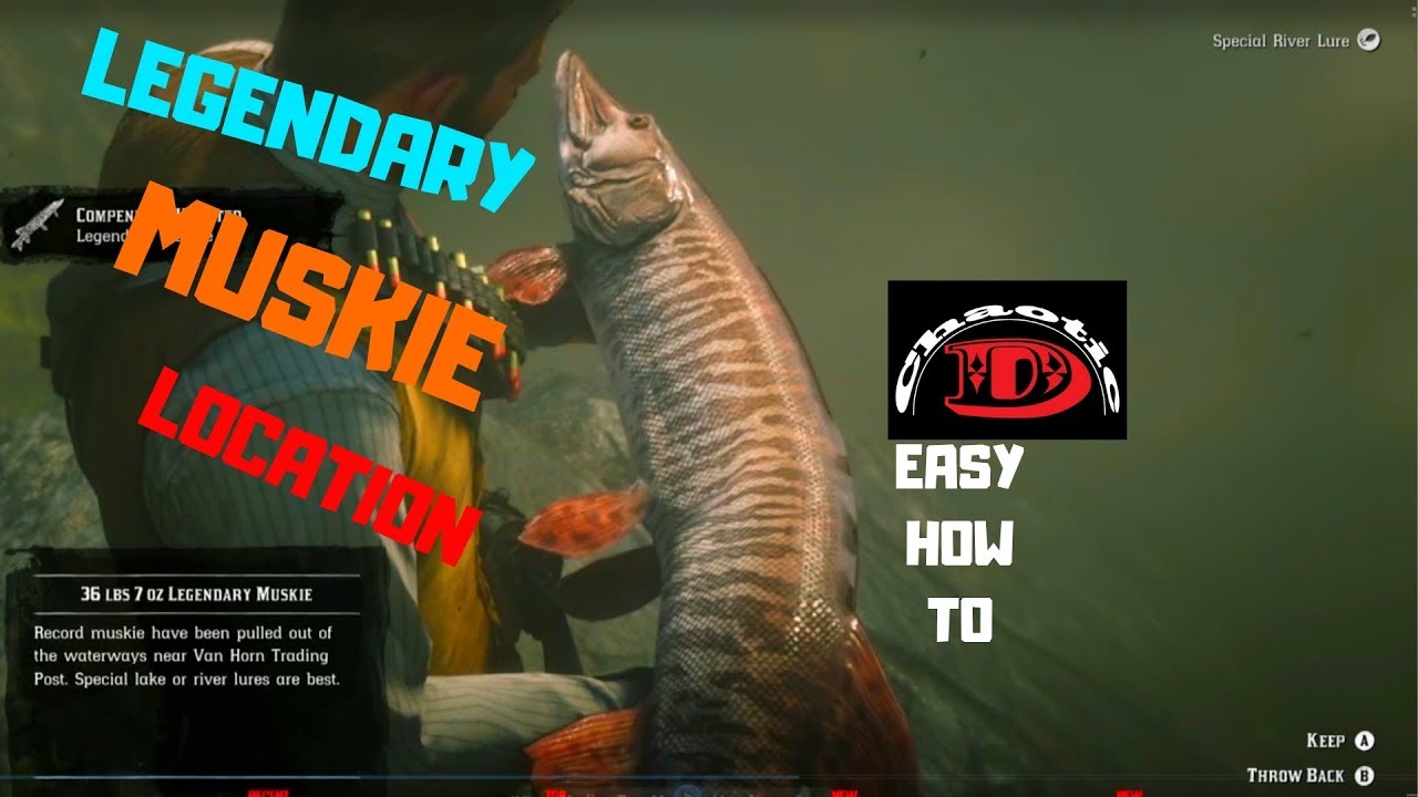 Legendary MUSKIE Easy How To RDR2 - YouTube