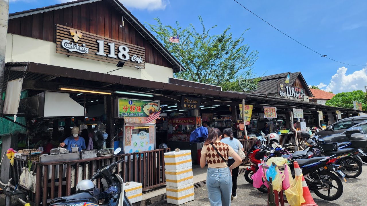 118 Cafe 饮食中心 Coffee Shop Kopitiam below Bukit Bendera 升旗山 Air Itam ...