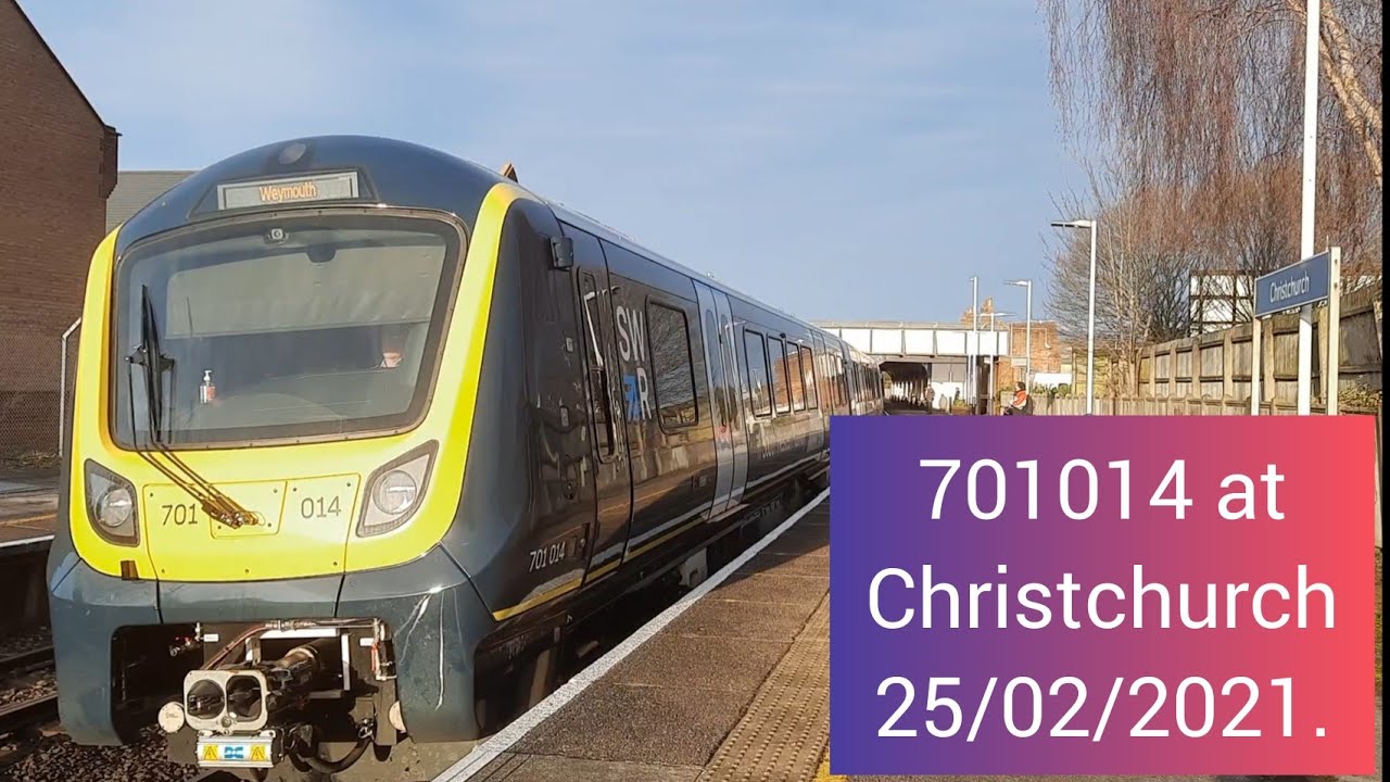 *Rare* Class 701 at Christchurch. 25/02/2021. - YouTube