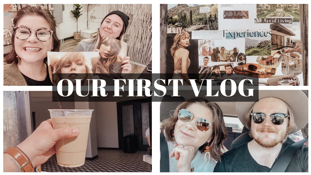 Our First Vlog! // Vision Boards, Coffee, & Friends - YouTube