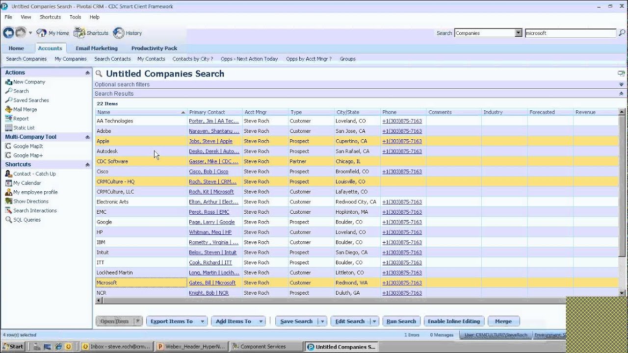 Pivotal CRM - Hyper Navigation - YouTube