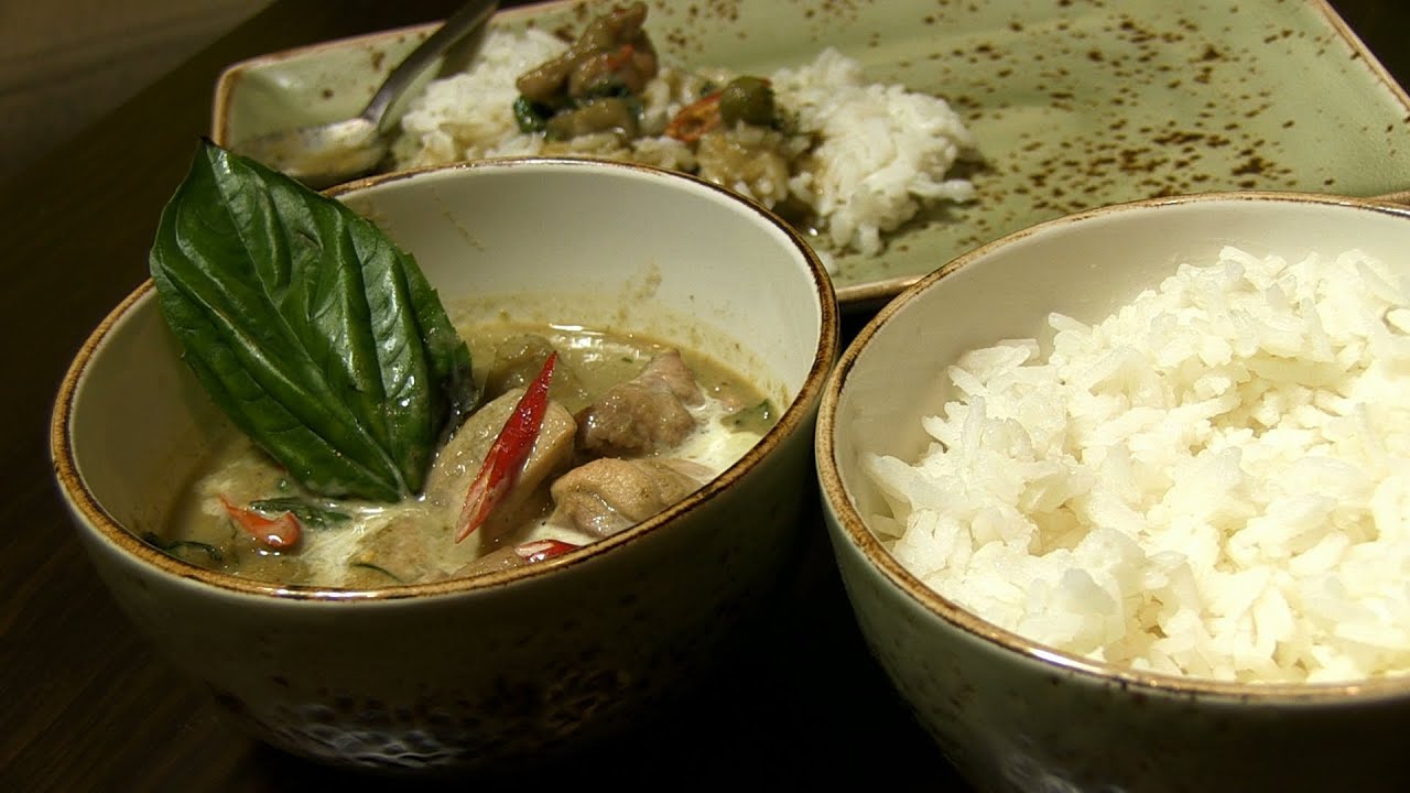 Indian Restaurant Special - Chicken In Thai Green Curry At House Of ...