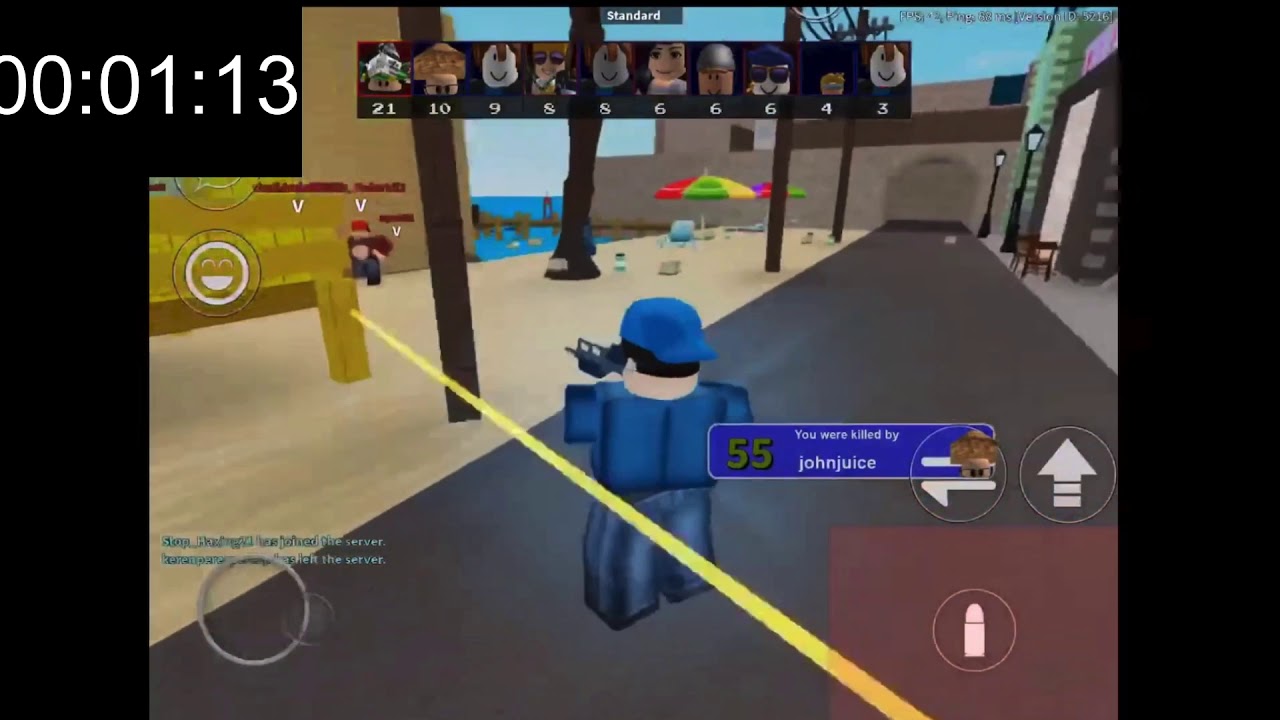1:50 Beach | ROBLOX Arsenal * FORMER WR * (2 days after the 1st hitbox ...