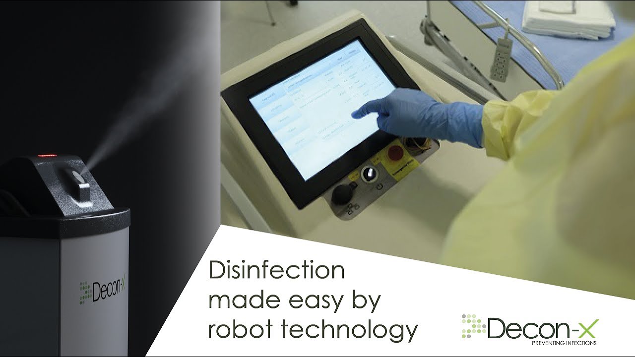 Decon-X DX1 disinfection robot, English subtitles - YouTube