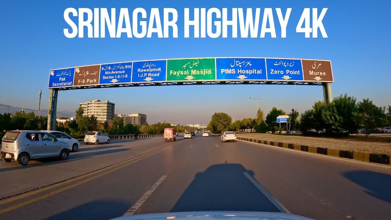 Srinagar Highway | Islamabad Drive 4K | Islamabad Street View 4K - YouTube