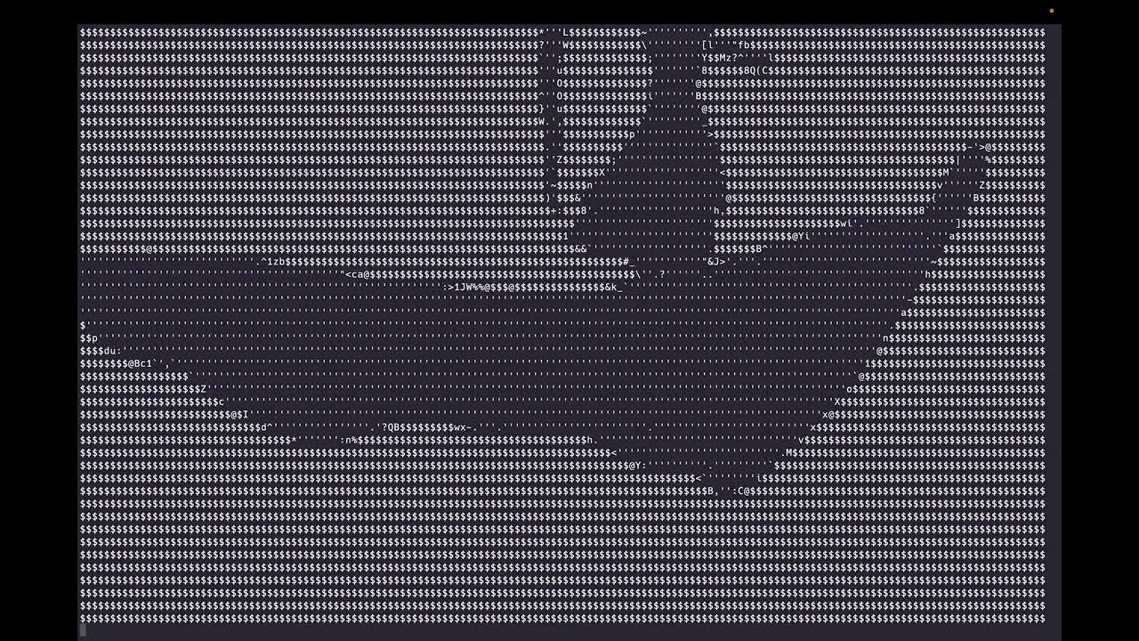 Bad Apple but in a Mac Terminal (ASCII) - YouTube