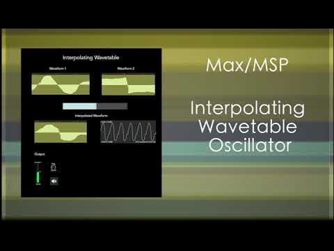 Building an Interpolating Wavetable Oscillator in Max/MSP - YouTube