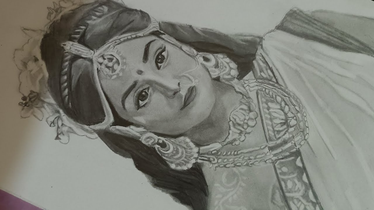 maa parvati drawing - YouTube