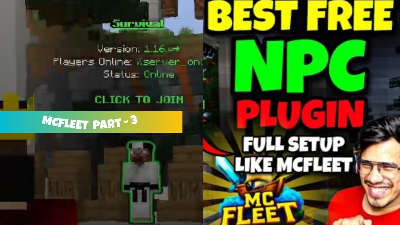 How To Add NPC Like MCFleet in Your Minecraft Server | How To Use Citizens Plugin Minecraft ...