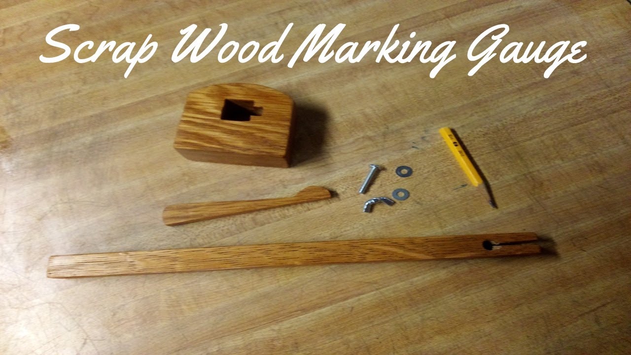 Scrap Wood Marking Gauge #woodworking #handtools #markinggauge#diy# ...