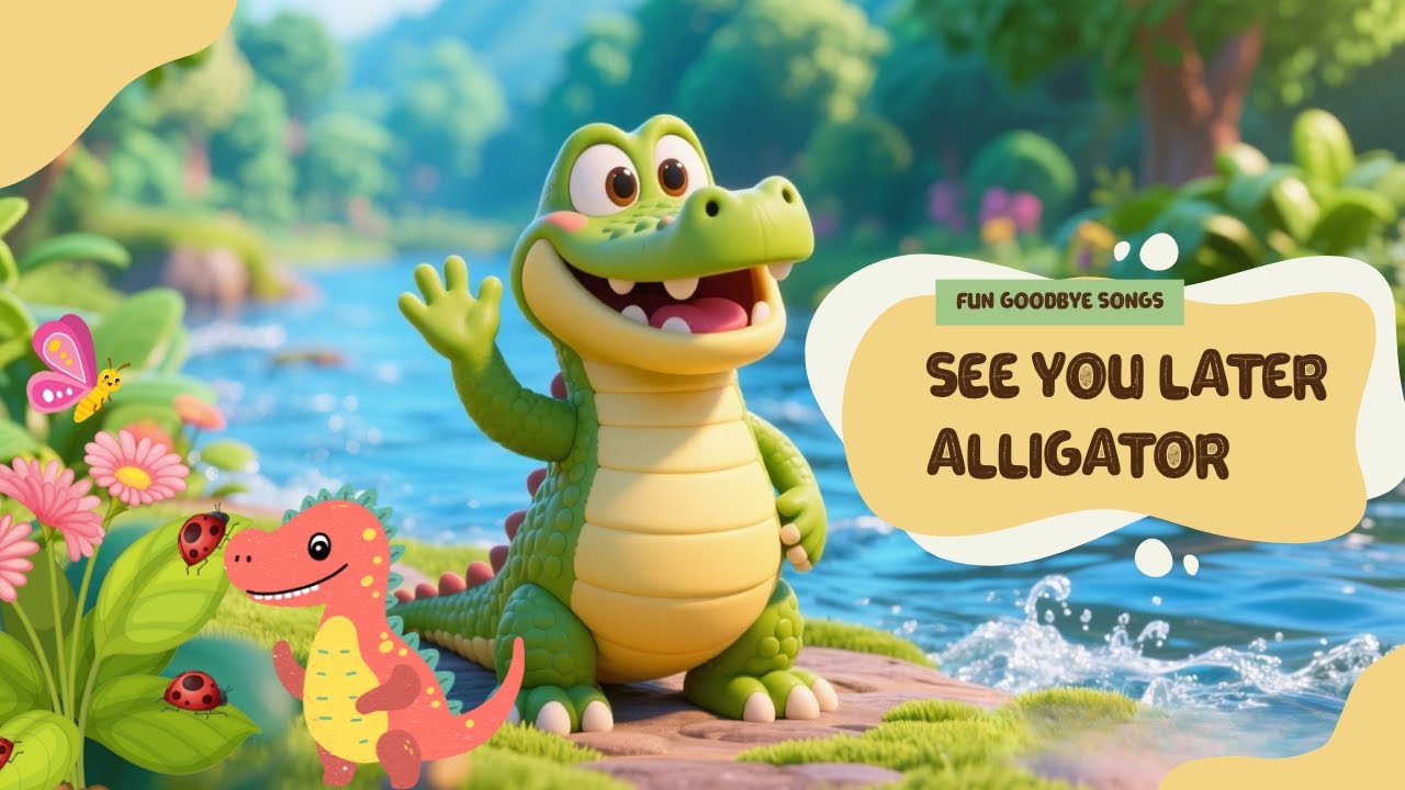 See You Later Alligator 🐊 - Perfect Goodbye Songs #cute #kidssong - YouTube