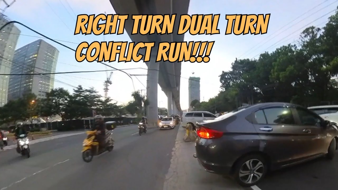 Right turn, dual turn. Conflict Run!!! - YouTube