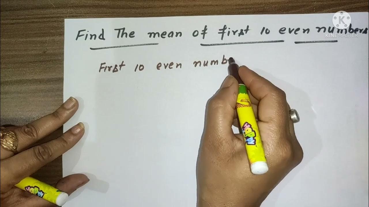 Find The Mean Of First 10 Even Numbers YouTube find-the-mean-of-first-10-even-numbers-youtube