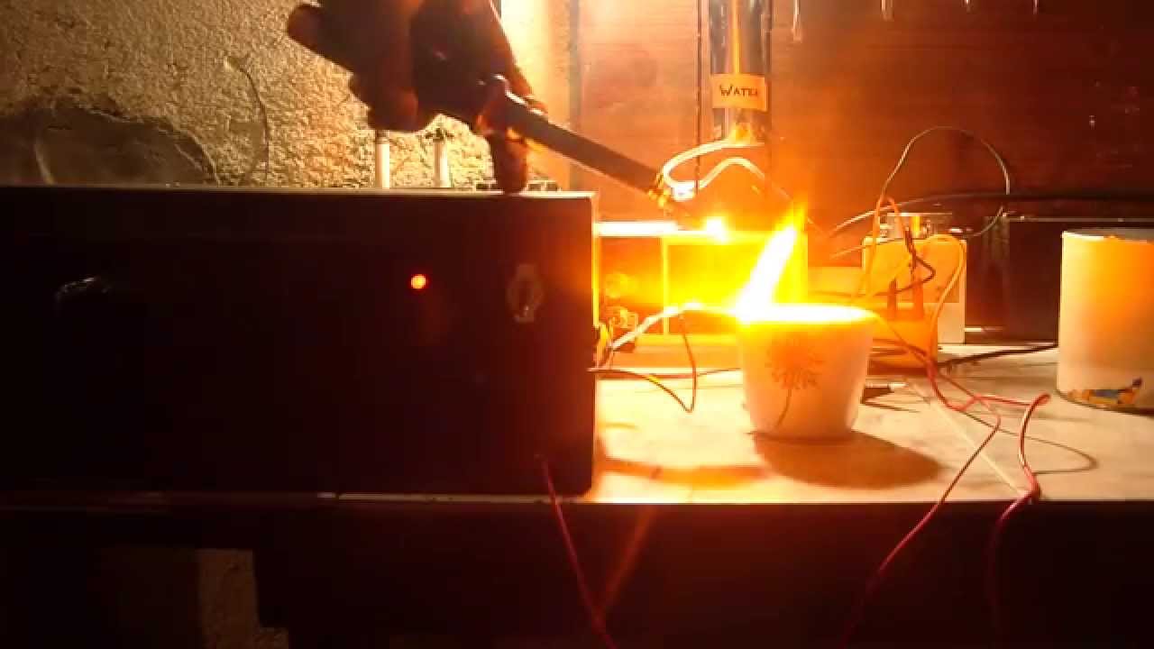 burning salt water generator WATER FUEL FREE ENERGY 100% Real - YouTube