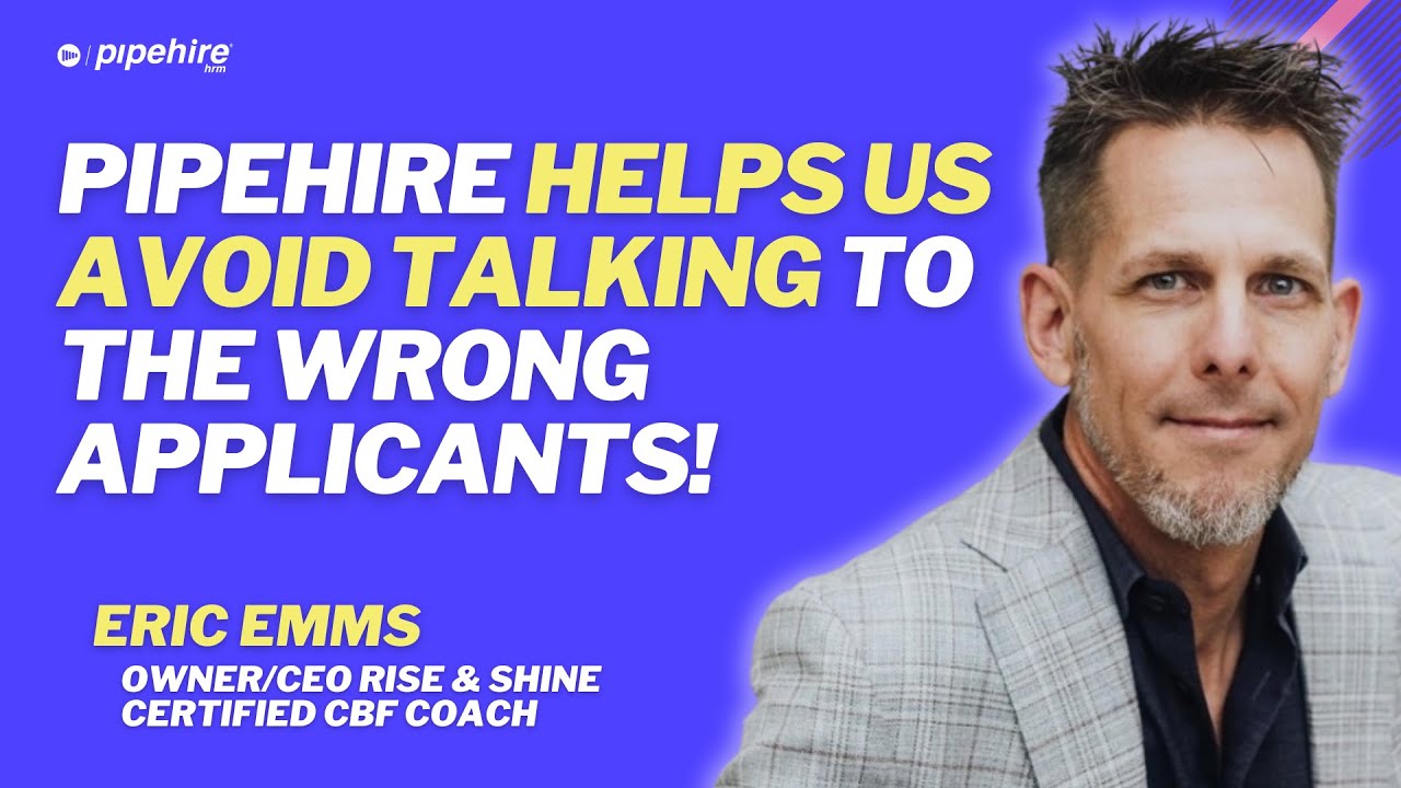 It help us AVOID talking to the WRONG applicants! | CBF Coach Eric Emms ...