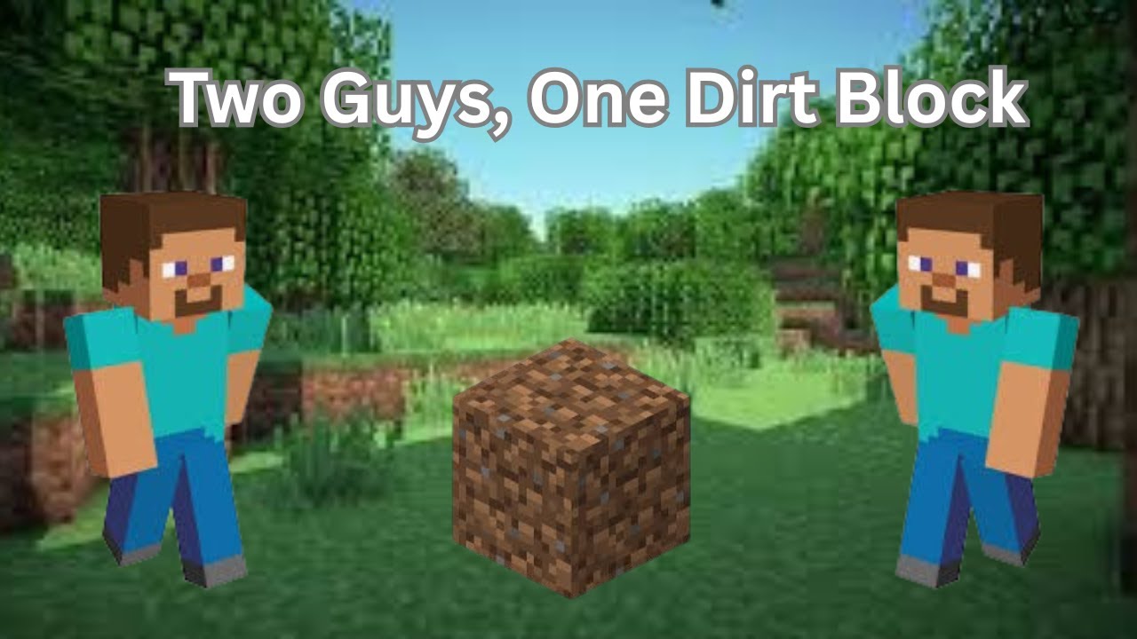 Two Guys, One Dirt Block – Minecraft Chaos Begins (Ep. 1) - YouTube