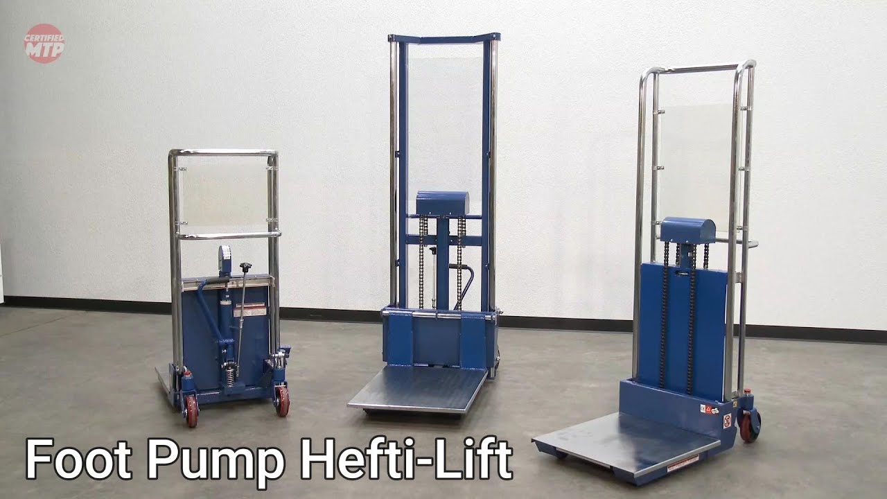 Foot Pump Hefti Lift: Precision Lifting Made Easy - YouTube