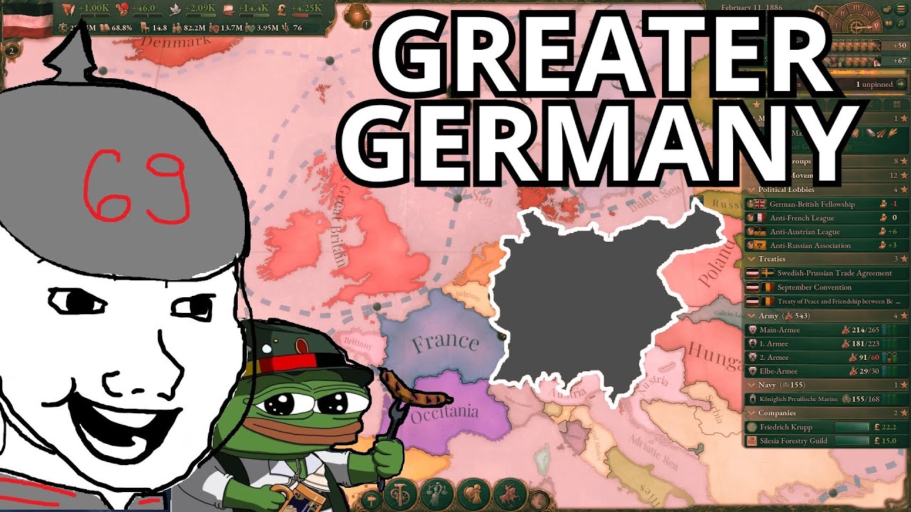 FORMING GREATER GERMANY Victoria 3 - YouTube
