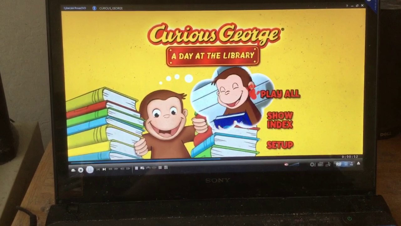Menu Walkthrough of Curious George A Day at the Library - YouTube
