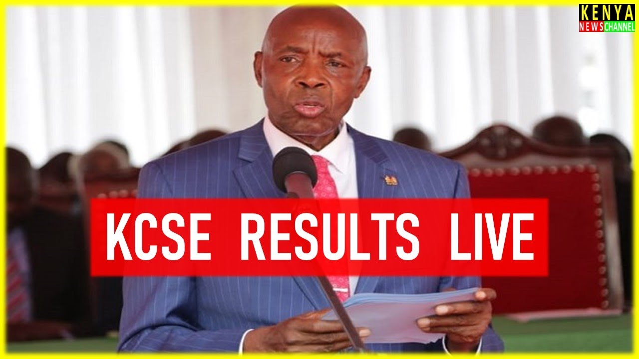 LIVE - 2023 KCSE RESULTS RELEASE BY EDUCATION CS MACHOGU - YouTube