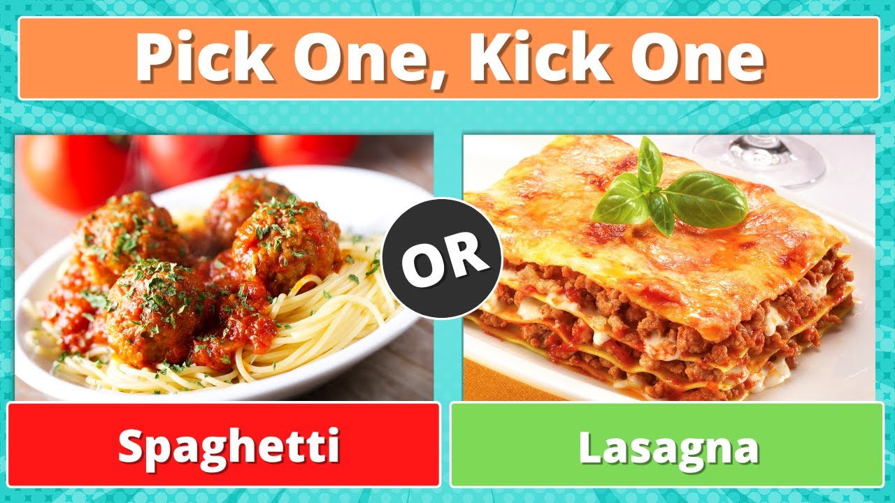 Pick One, Kick One Food & Drink Edition | Choose Your Favorites 🧋 🍟 🍔 🌭 ...