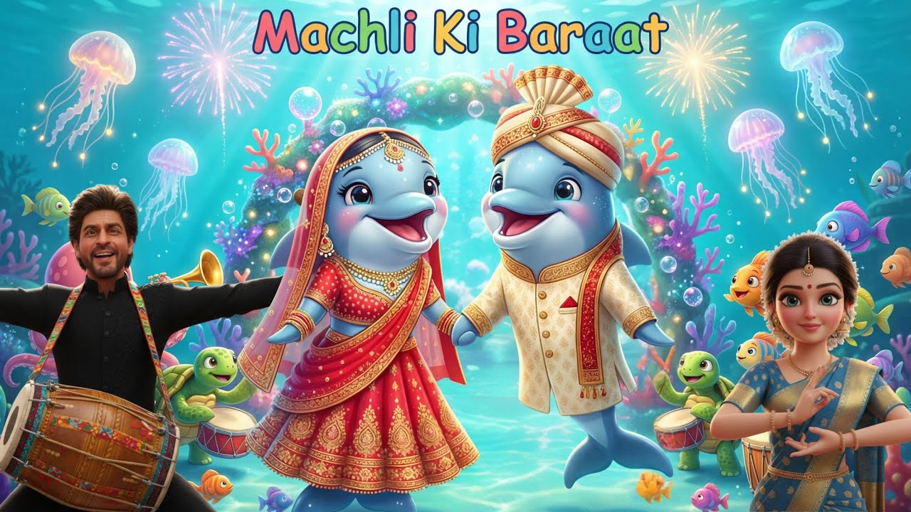 मछली की निकली बारात Part 2 | Machli Ki Barat | Animal Wedding Song ...