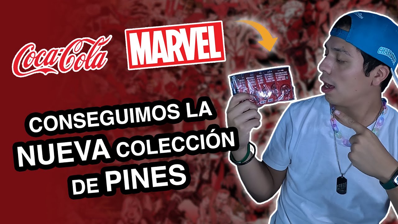 Conseguimos la COLECCIÓN COMPLETA de pines de Coca-Cola y Marvel - YouTube