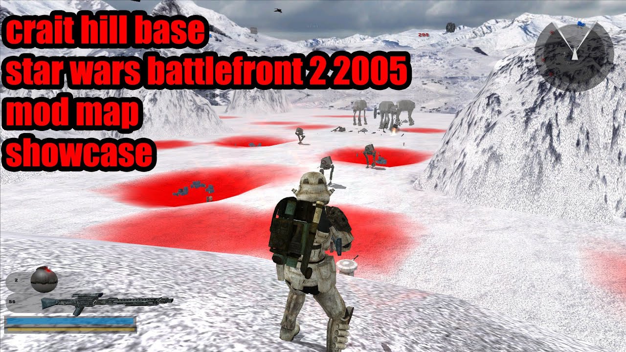 Crait hill base mod map showcase - star wars battlefront 2 2005 - mods ...