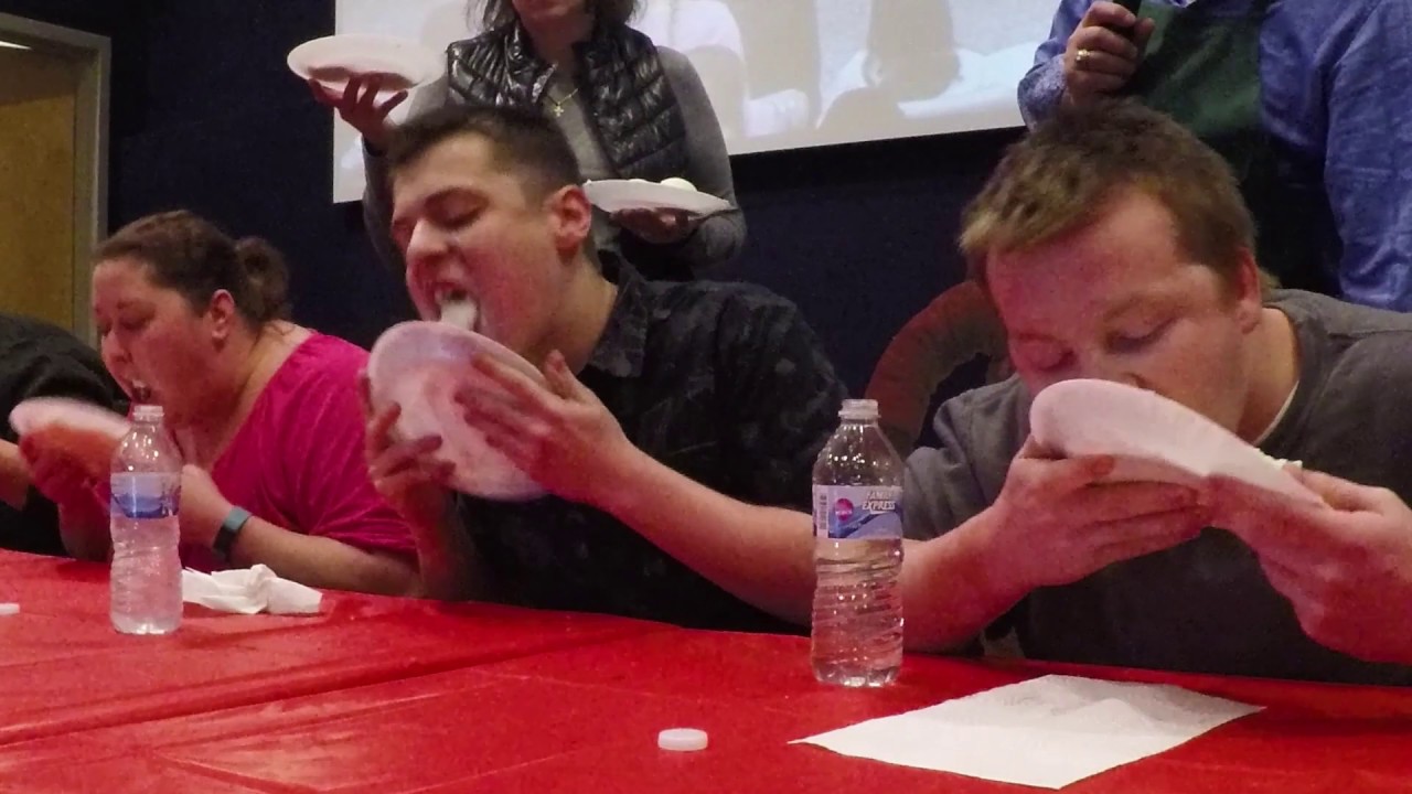 Mommy's Little Piggy Mashed Potato Eating Contest - YouTube