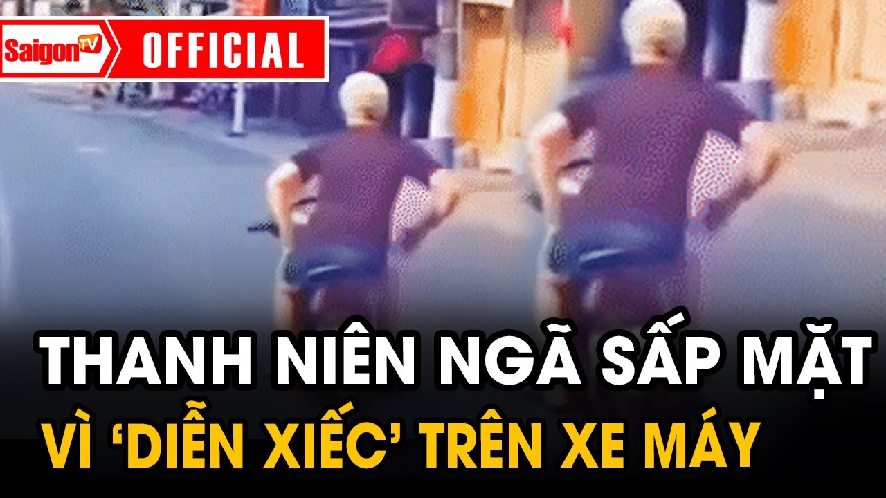 HẢ HÊ khi chứng kiến thanh niên “RA DẺ” rồi NGÃ SẤP MẶT vì “DIỄN XIẾC” TRÊN XE | Tin tức ...