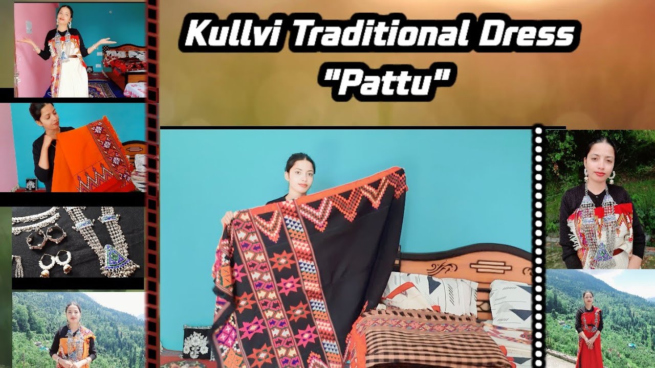 kullvi traditional dress"pattu" ||Himachali culture|| pahadi style ...