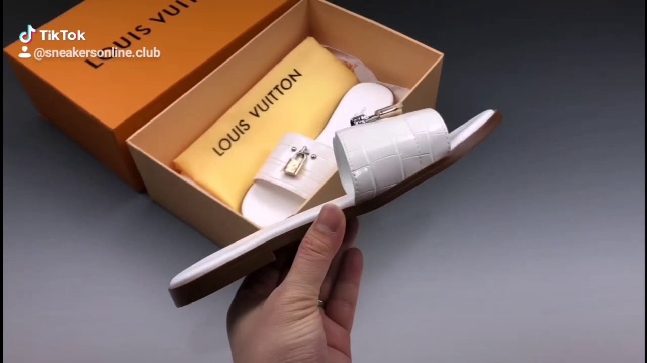 Louis Vuitton Lock It sandals previews - YouTube