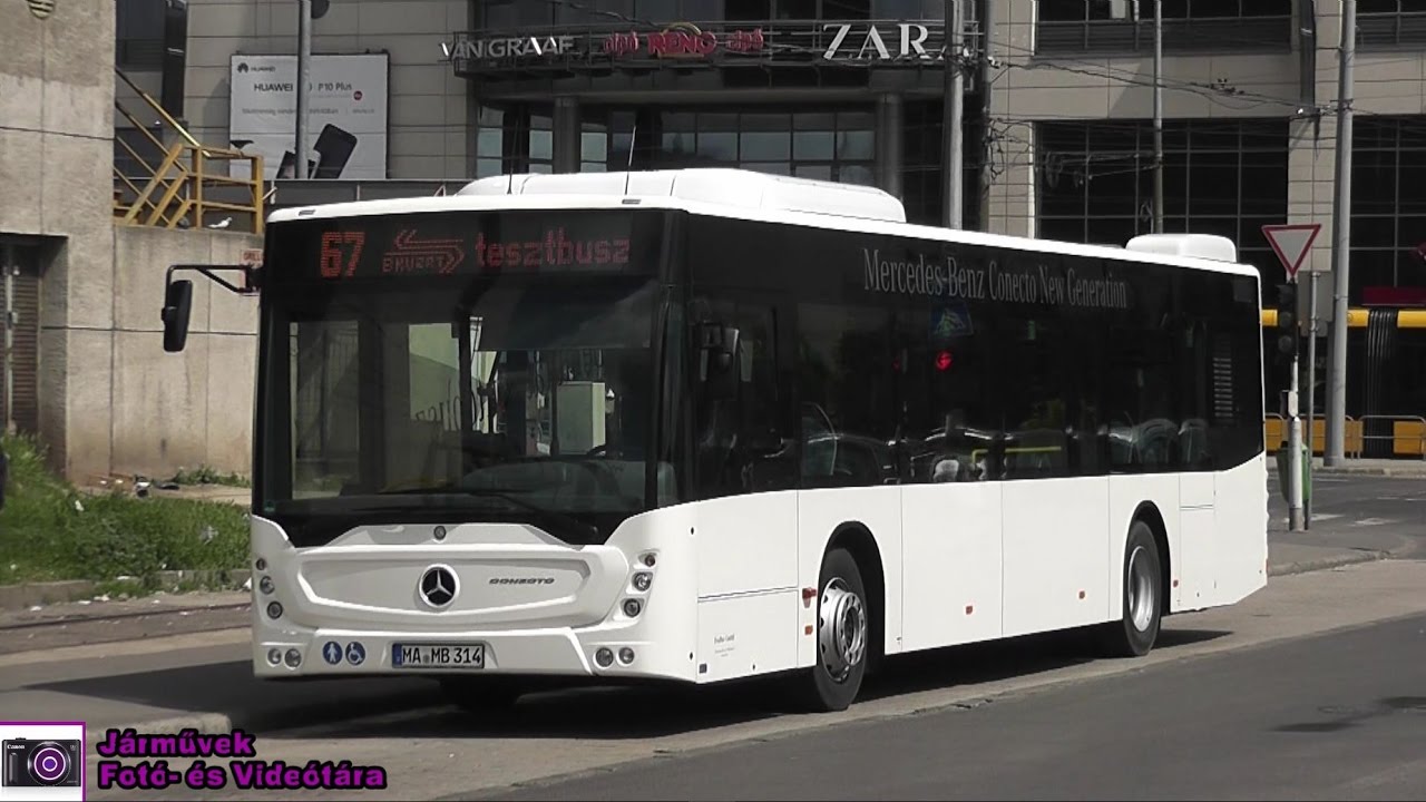 2017.04.23 | Mercedes Conecto New Generation tesztbusz Budapesten - YouTube
