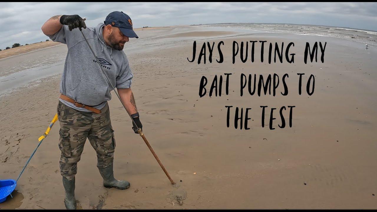 jay a subscriber puts my lugworm bait pumps to the test - YouTube
