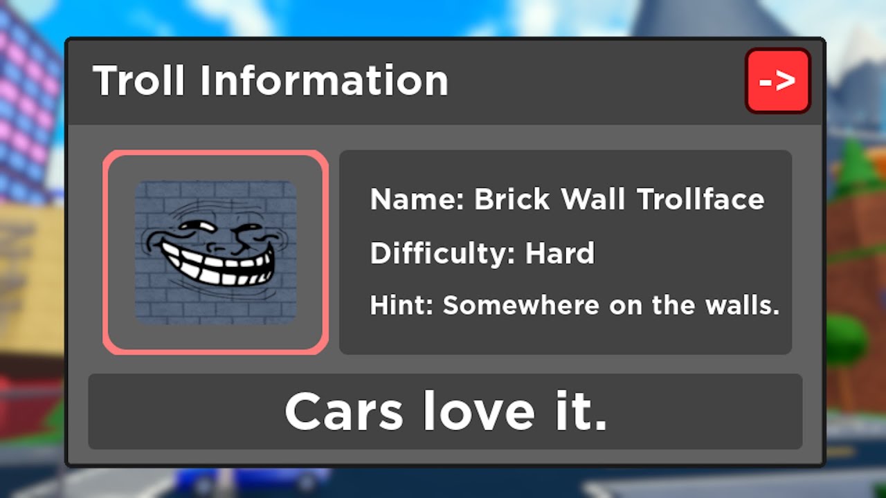 How to get the Brick Wall Trollface in Find the Troll Faces: Re-Memed ...