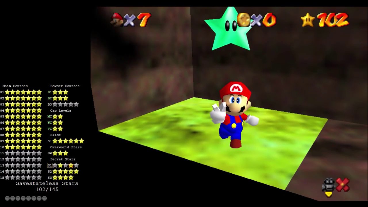 Super Mario 64: Stars of the Beast - Snifit Cave - All Stars [No ...