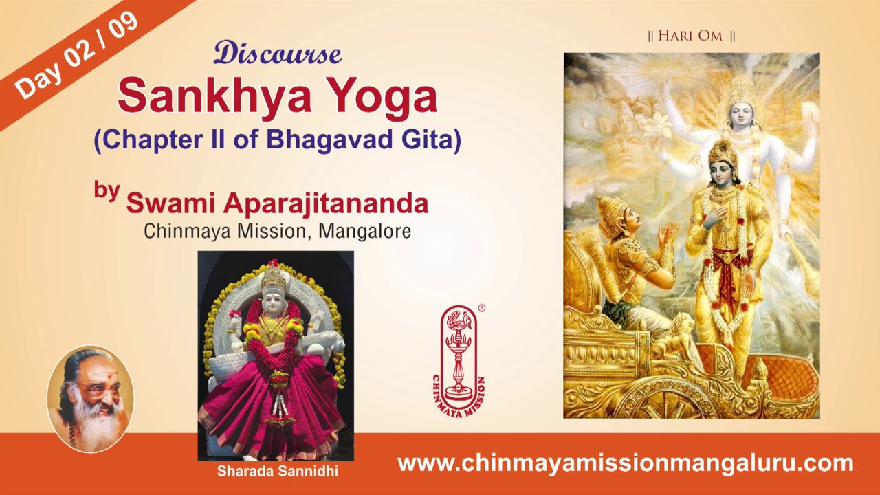 "Sankhya Yoga - Day 02" Talk in English by Swami Aparajitananda ...