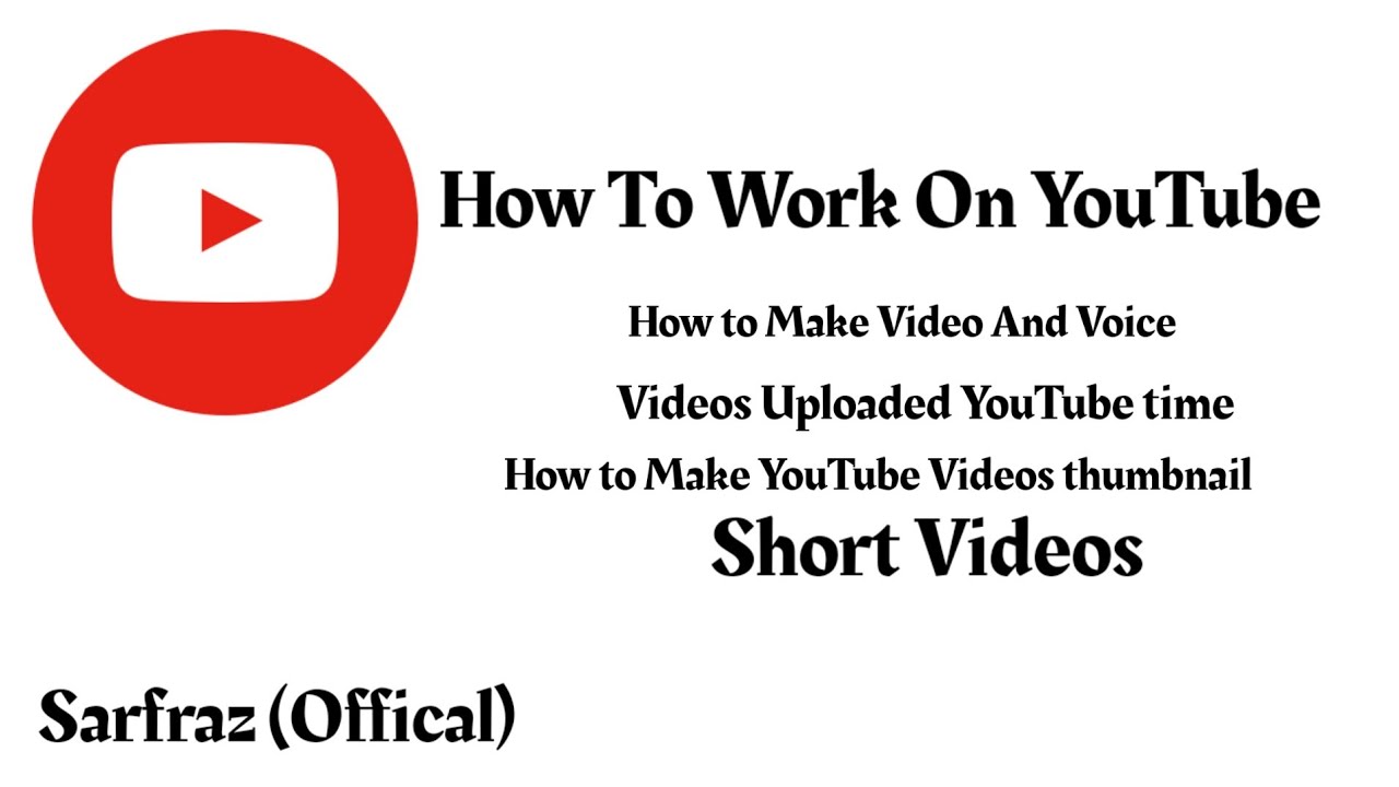 How to Work On YouTube | Thumbnail Added || Shorts video 📹 || #video # ...